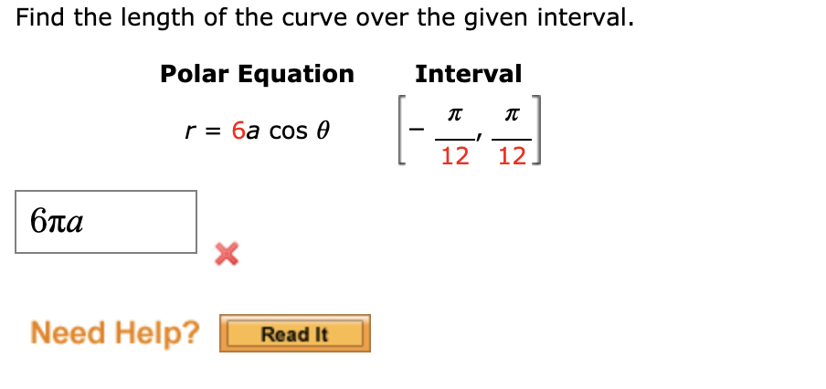 Solved Find the length of the curve over the given interval. | Chegg.com