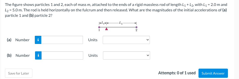 Solved The figure shows particles 1 and 2, each of mass m, | Chegg.com