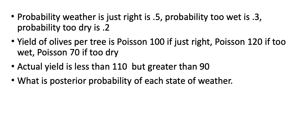 Solved - Probability weather is just right is .5 , | Chegg.com