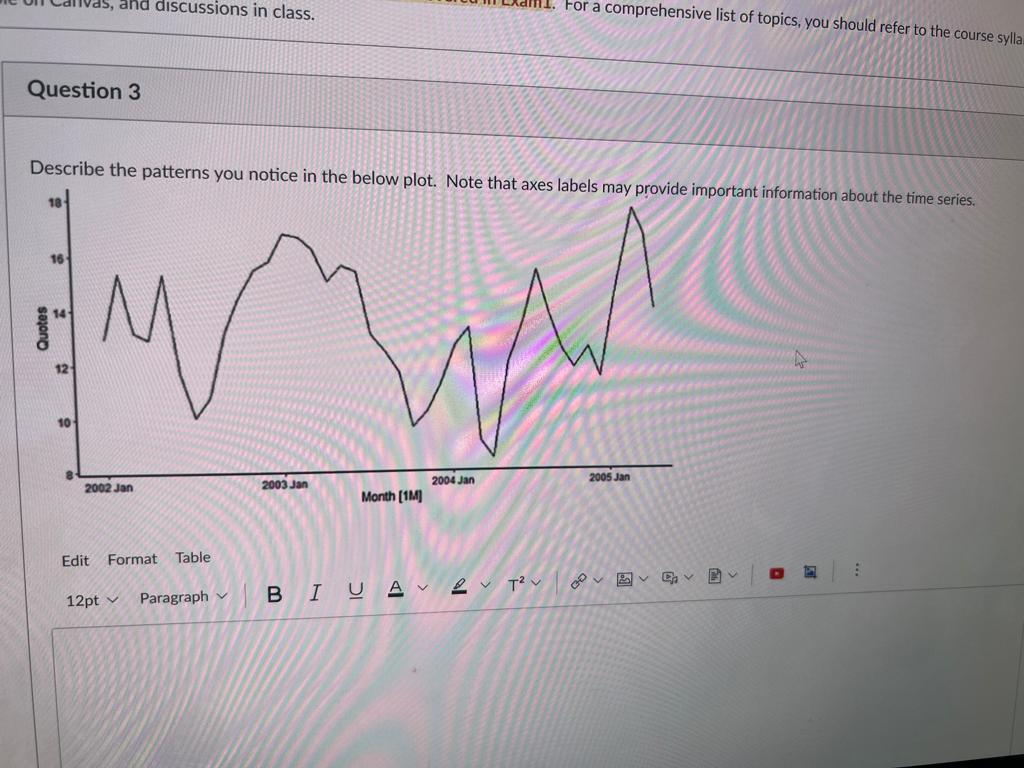 Solved Question 3 Describe the patterns you notice in the | Chegg.com
