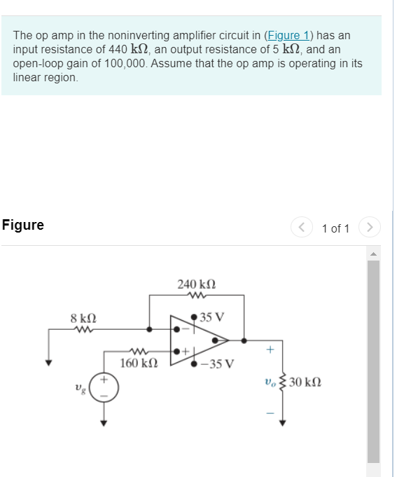 Solved 1.Calculate the voltage gain (vo/vg)2.Find the | Chegg.com