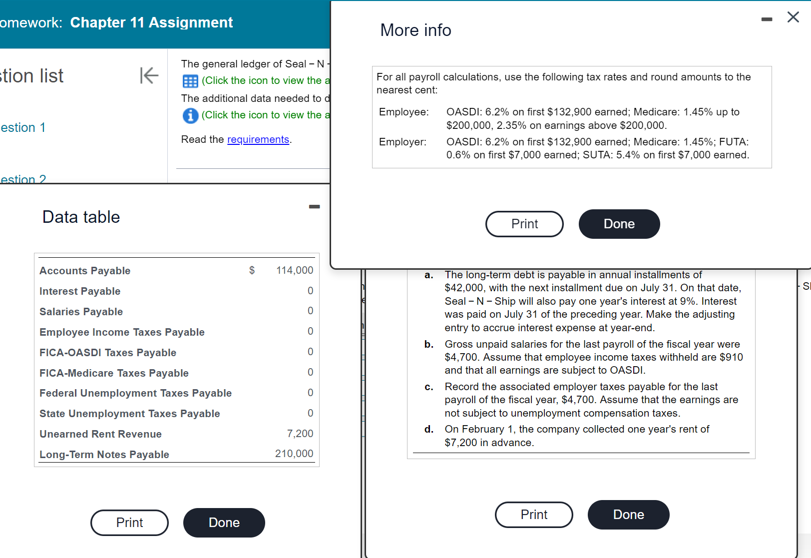 More Info For All Payroll Calculations Use The Chegg
