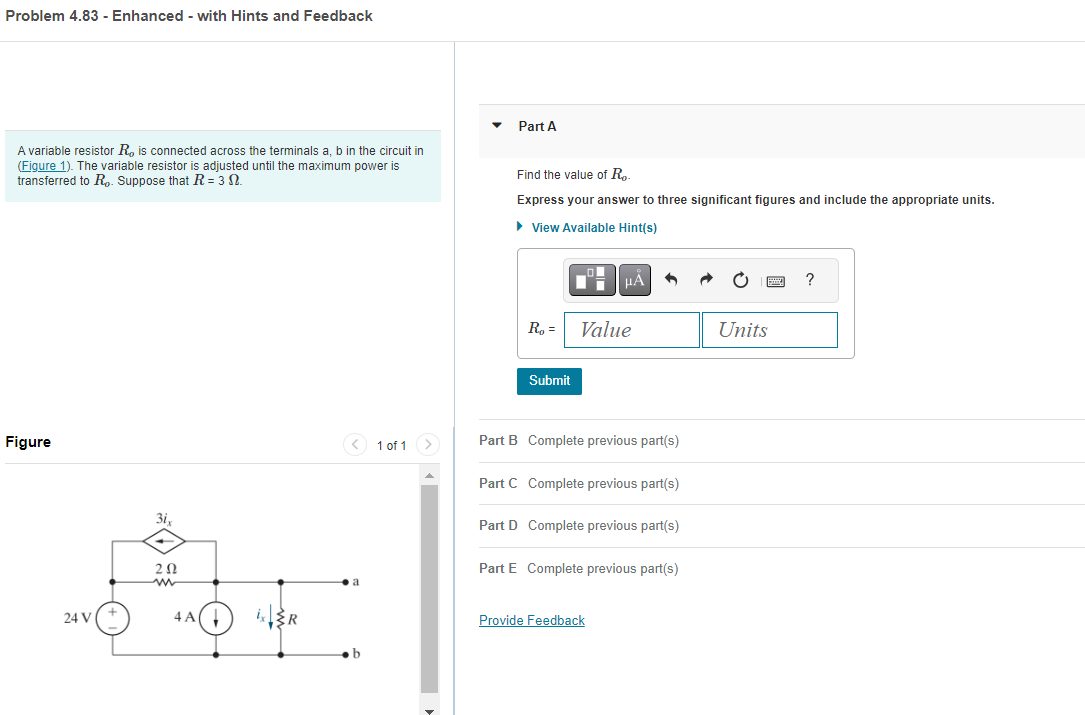 Solved Problem 4.83 - Enhanced - with Hints and Feedback A | Chegg.com