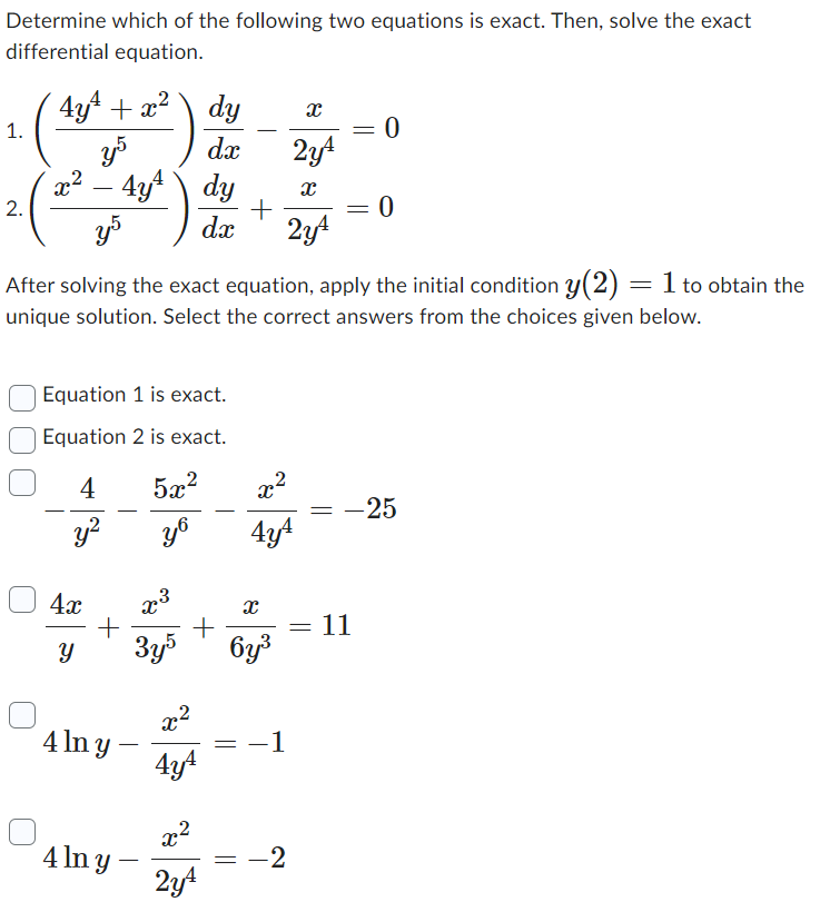 Solved Determine which of the following two equations is | Chegg.com