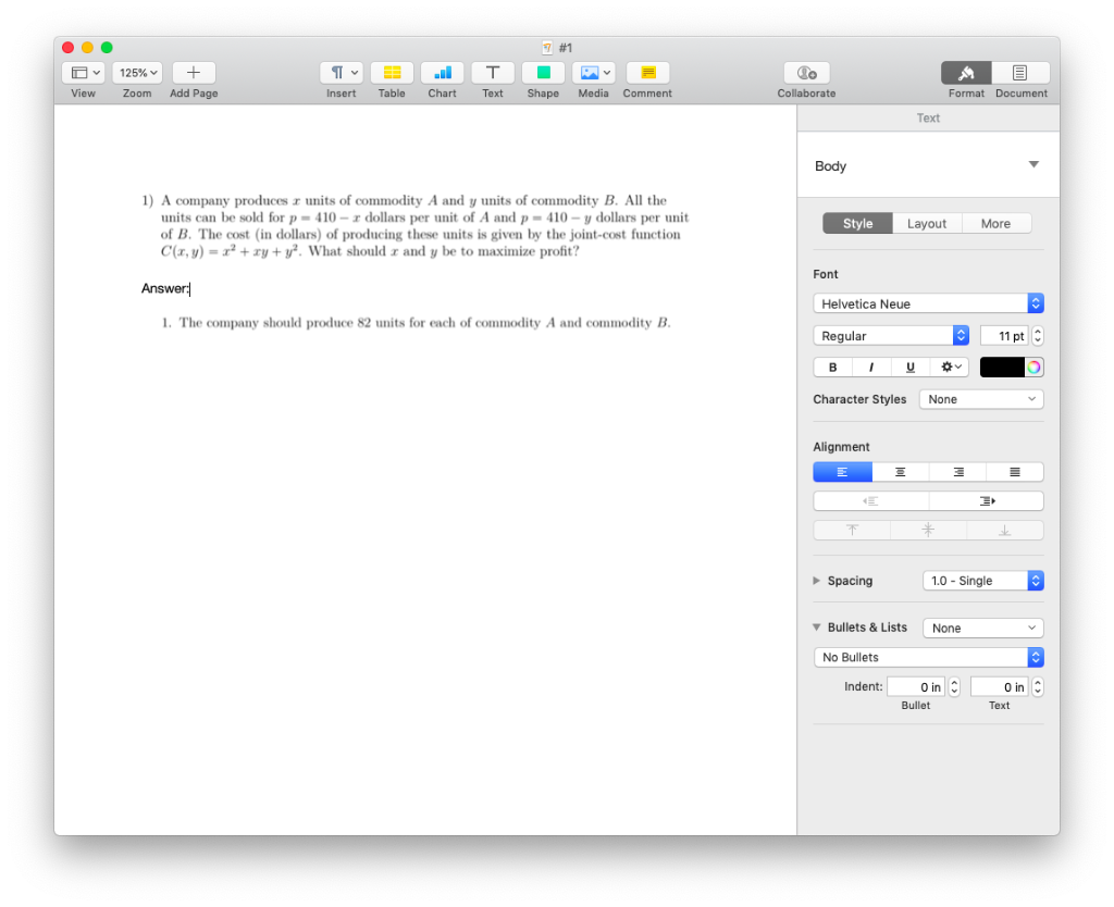 Solved 7#1 125 % . Add Page Media View Zoom Insert Table | Chegg.com