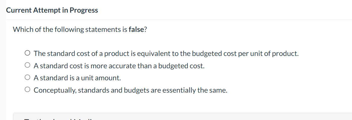 Solved Current Attempt in ProgressWhich of the following | Chegg.com