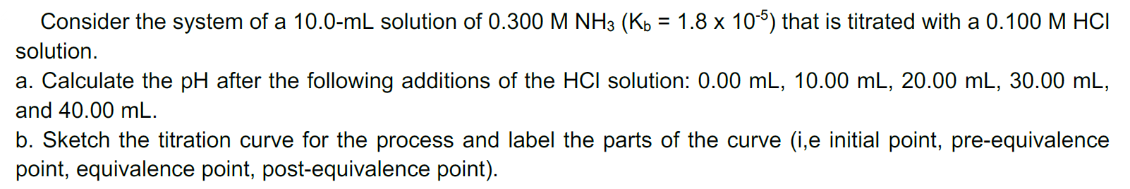 Solved Consider the system of a 10.0-mL solution of | Chegg.com