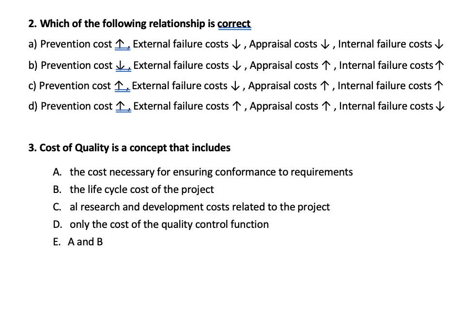 Solved 2. Which of the following relationship is correct a) | Chegg.com