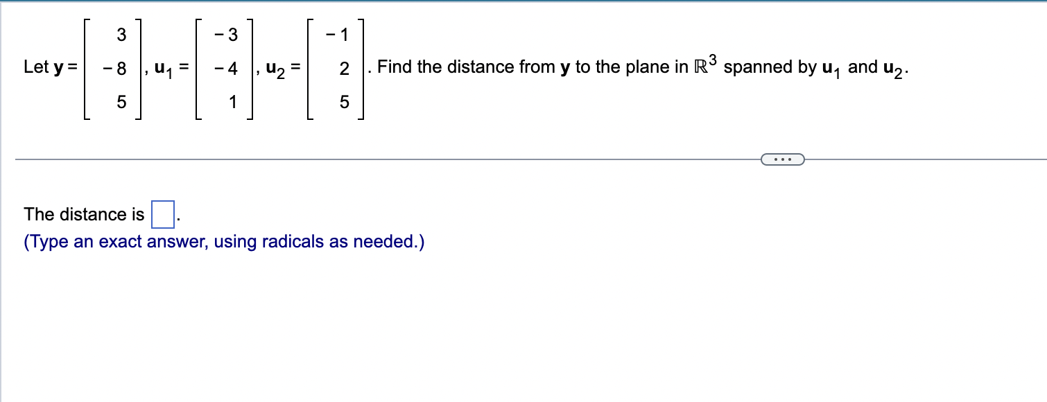 Solved Let \\( \\mathbf{y}=\\left[\\begin{array}{r}3 \\\\ -8 | Chegg.com