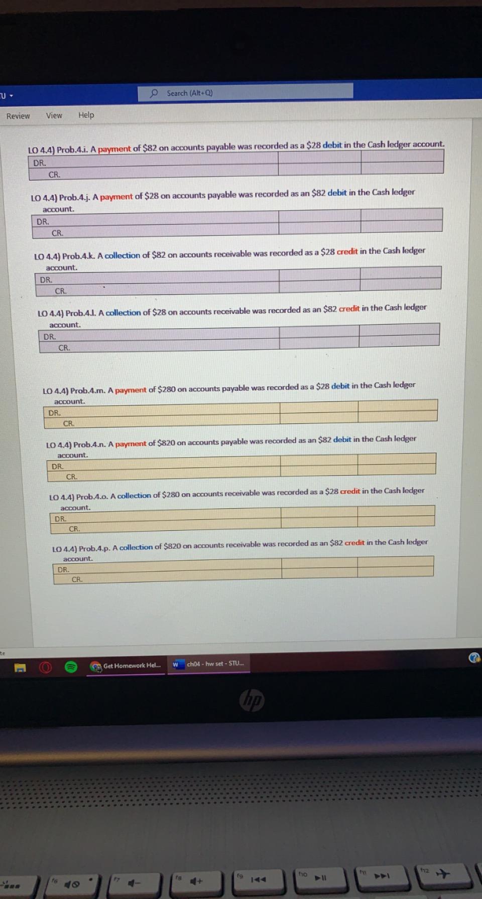 Solved 4.1) Prob.1. Corrections of book errors. For each of | Chegg.com