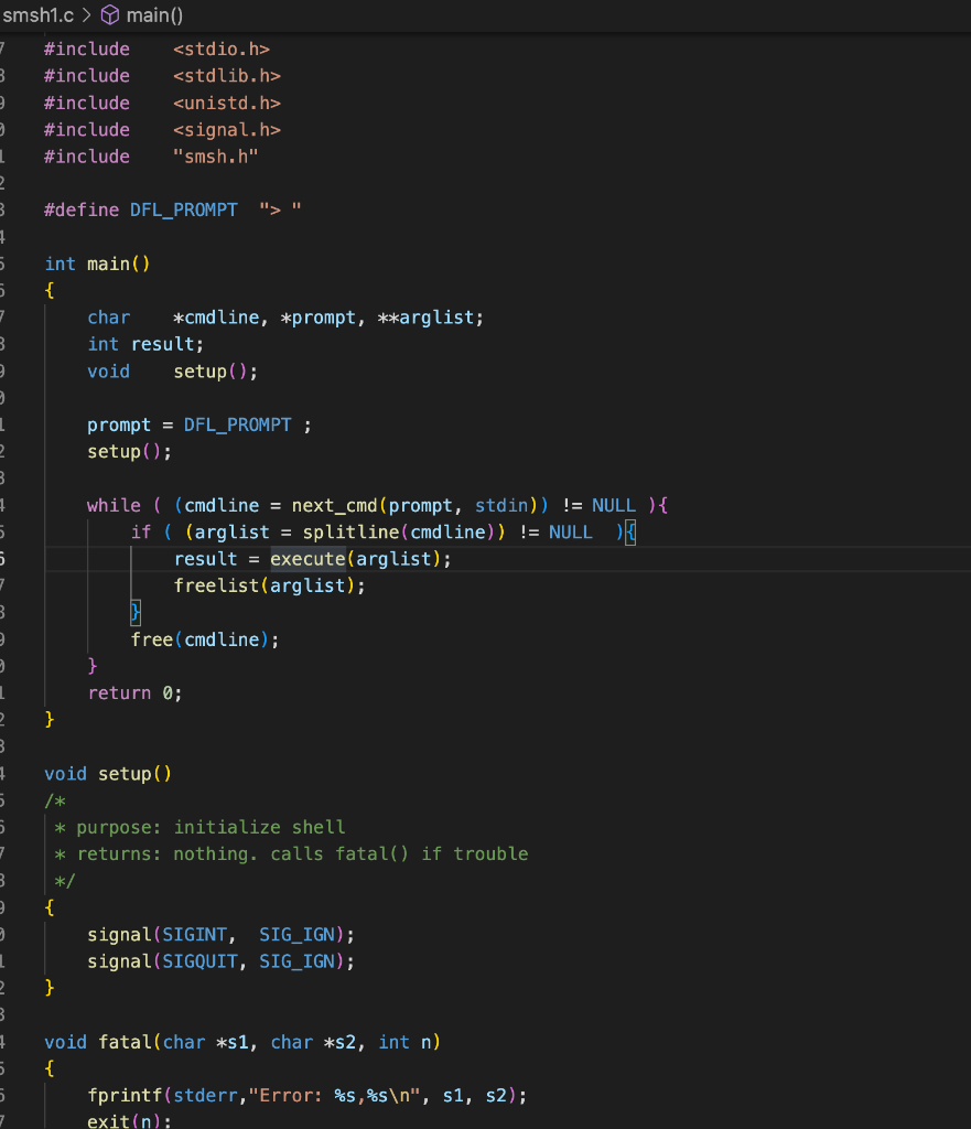 Solved Part 1 - Adding the ability to pipe commands to your | Chegg.com