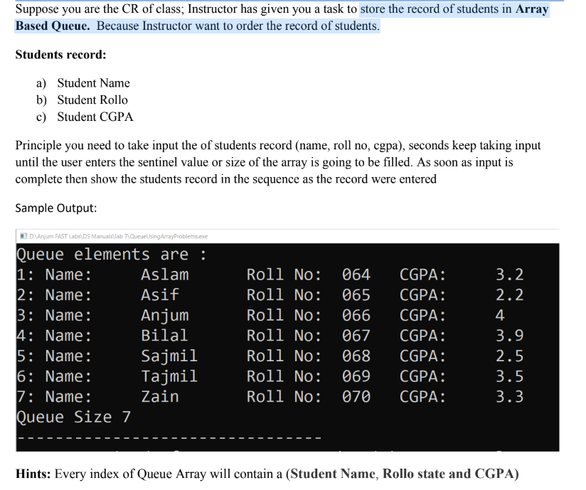 Solved Suppose you are the CR of class; Instructor has given | Chegg.com