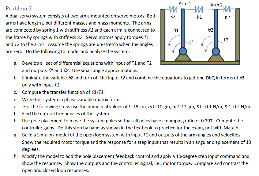 Solved Please Show all Your Work. Problem 2A dual servo | Chegg.com