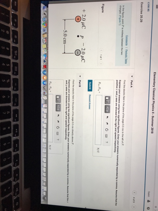 Solved Elementary Classical Physics II- Summer 2018 Saleh HW | Chegg.com