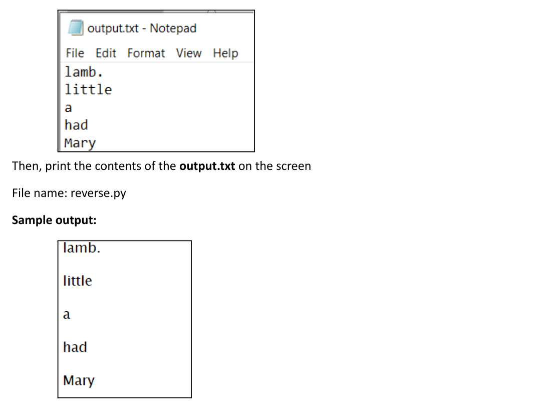 Solved Write A Program That Reads Each Line In A File