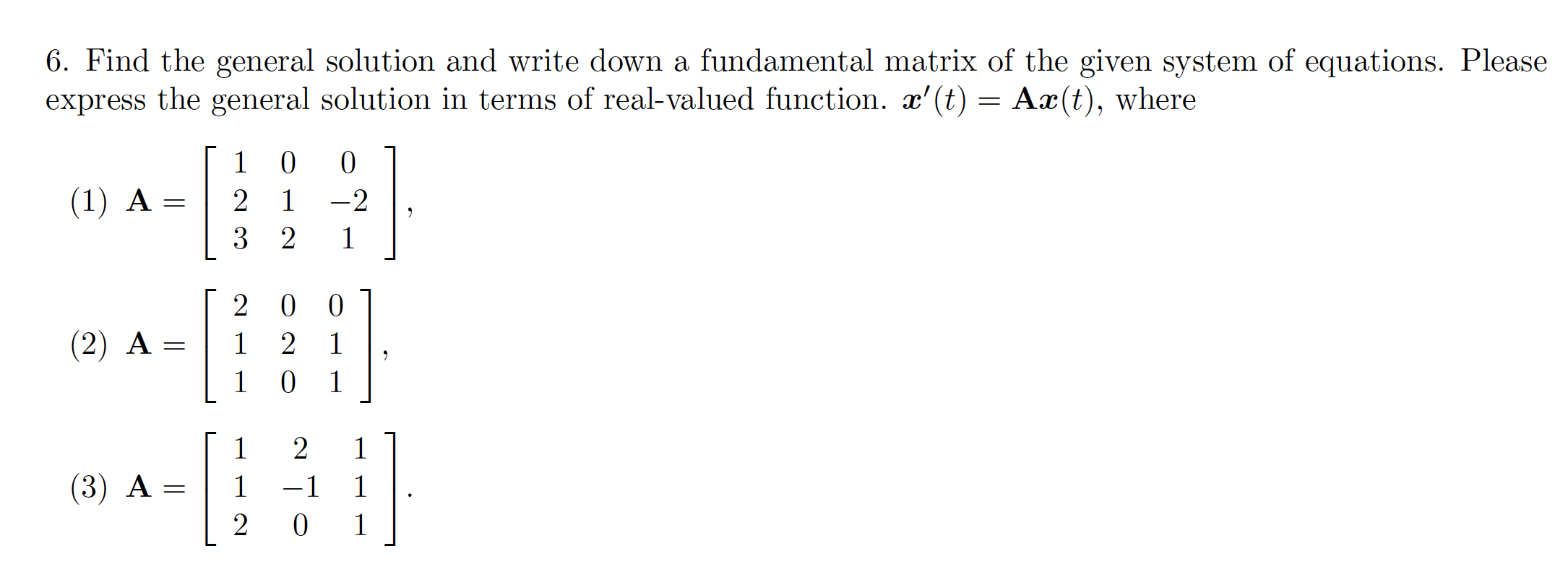 Solved 6. Find the general solution and write down a | Chegg.com