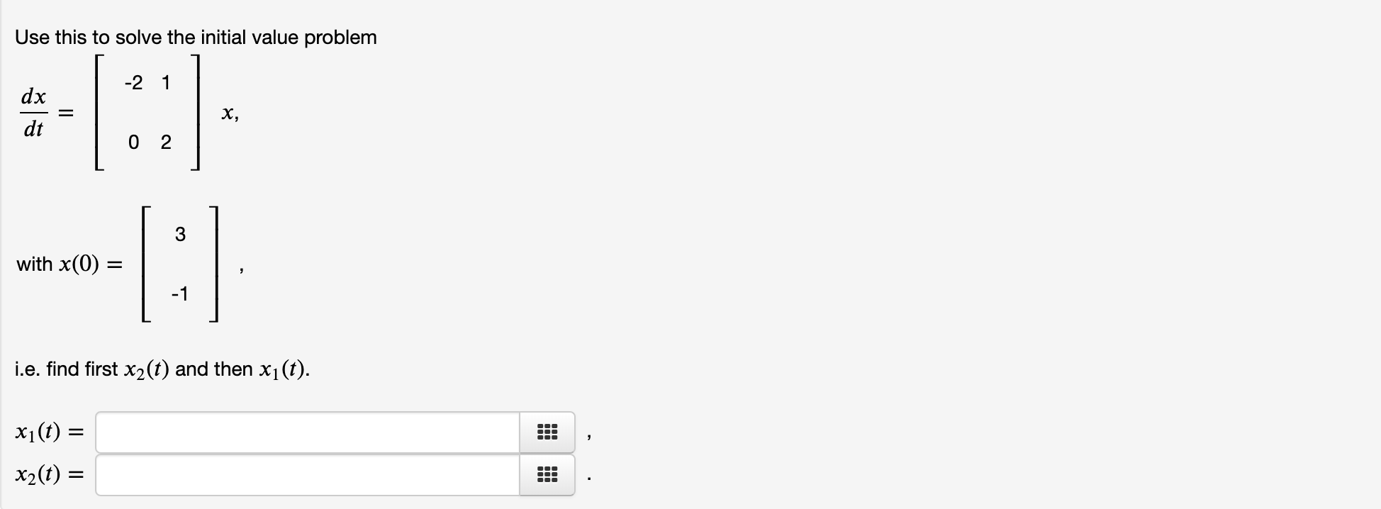 Solved (1 point) Multiplying the differential equation df | Chegg.com
