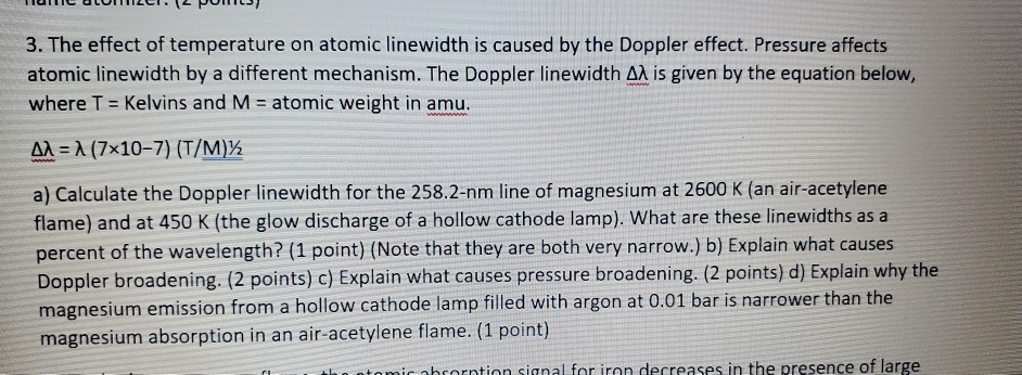Solved HUIC ALUMCI. Poms) 3. The effect of temperature on | Chegg.com