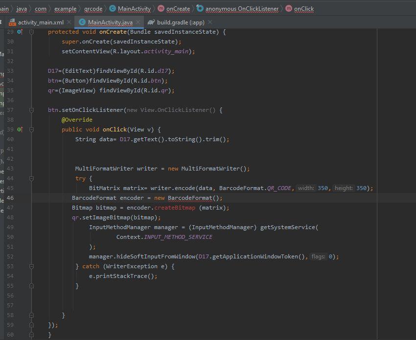 java com my onClick wwwy WWWWW sain example qrcode | Chegg.com