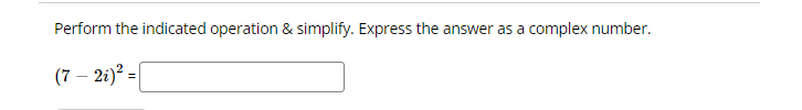 Solved Perform the indicated operation \& simplify. Express | Chegg.com