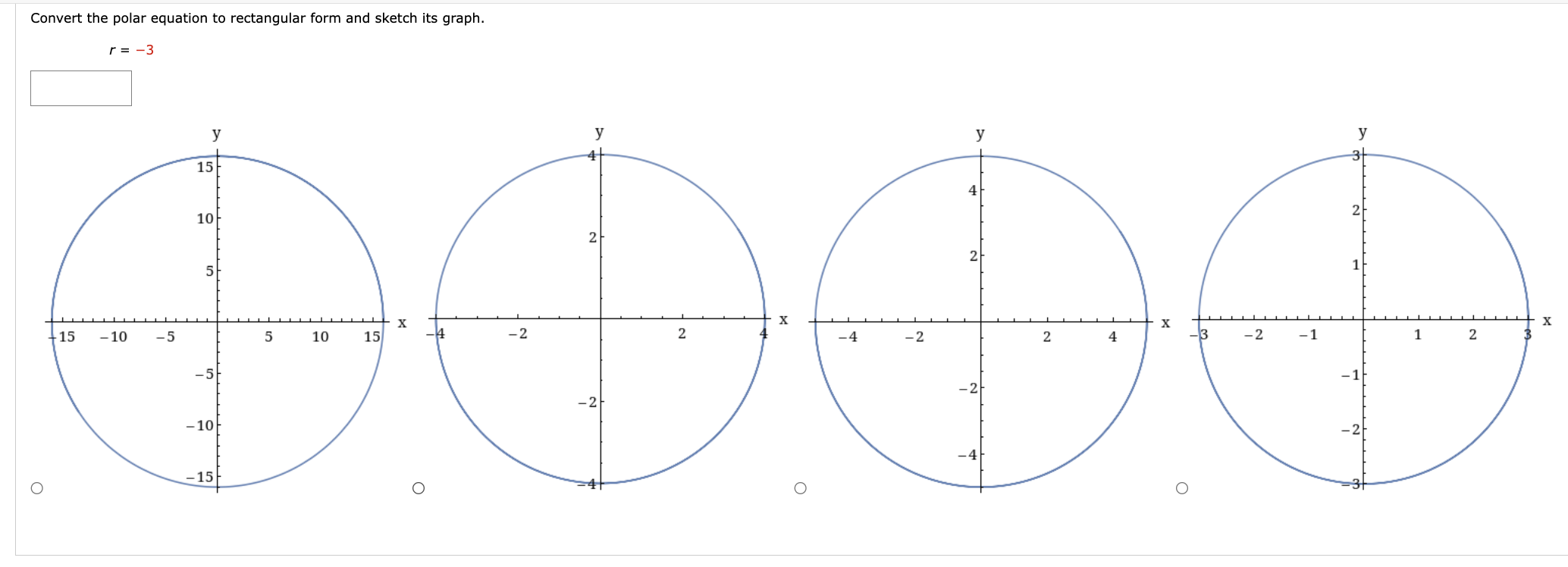 Solved Convert the polar equation to rectangular form and | Chegg.com