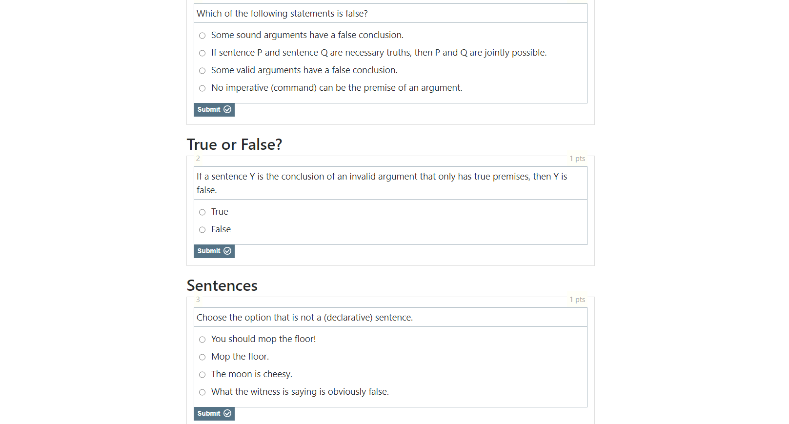 Solved Which of the following statements is false? O Some | Chegg.com