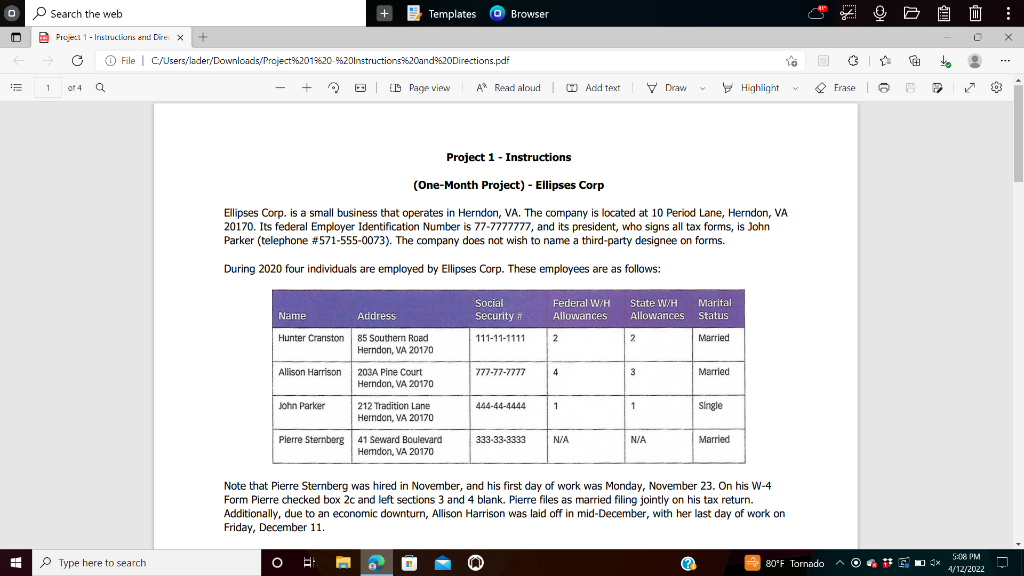 Search the web Templates O Browser O D Project 1 - | Chegg.com