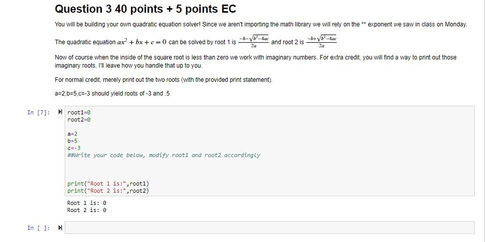 Solved jupyter LynsiFrederick_Lab1.253868 (autosaved) Kemel | Chegg.com