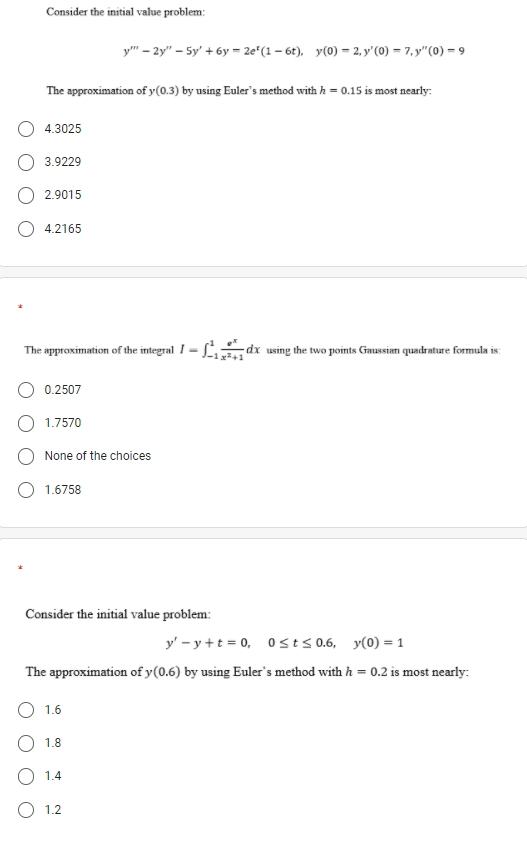 Solved Consider the initial value problem: y" - 2y" - Sy' | Chegg.com