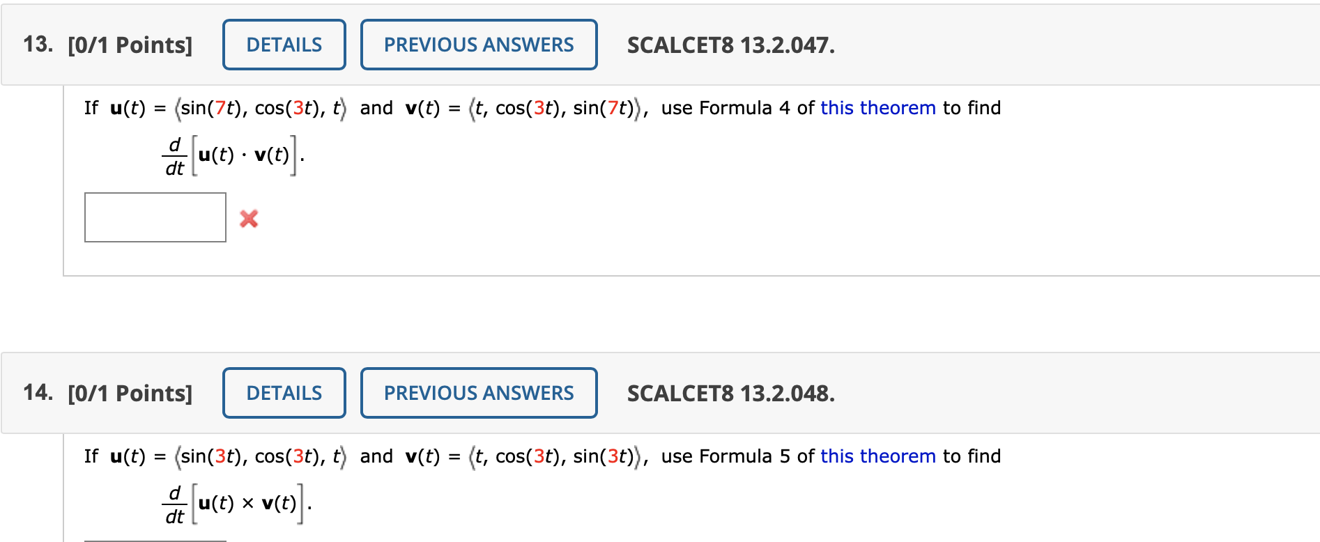 Solved 13. [0/1 Points] DETAILS PREVIOUS ANSWERS SCALCET8 | Chegg.com