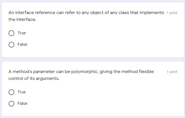 Solved An interface reference can refer to any object of any | Chegg.com