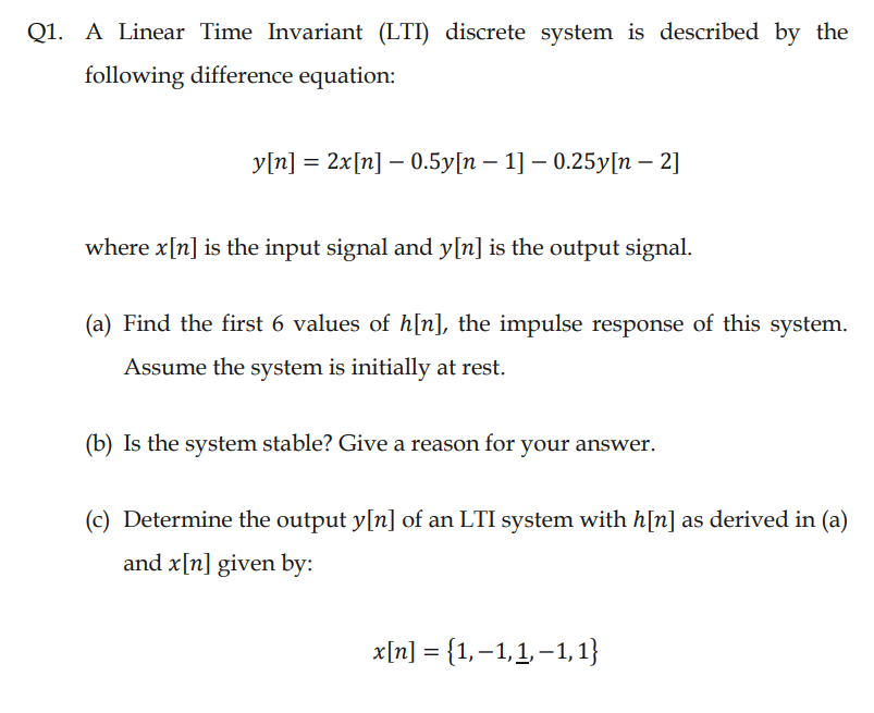 Solved Can Someone Pls Solve This Using Z Transform 6421