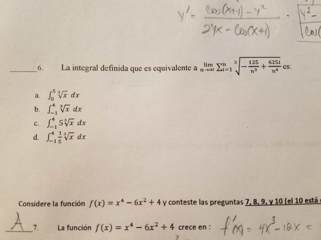 Solved The definite integral that is equivalent to lim-> inf | Chegg.com