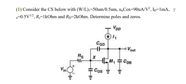 Solved |Vtp| = 0.8V, VDD = 3.3V Vtn = 0.7V The capacitors in | Chegg.com