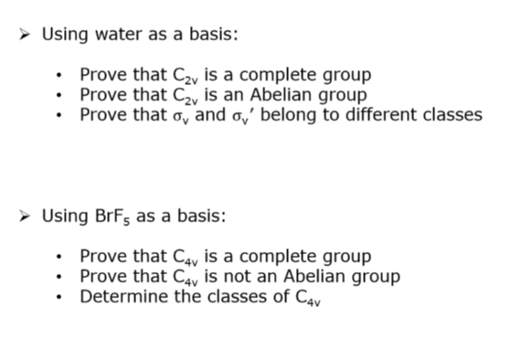 Solved Using water as a basis: - Prove that C2v is a | Chegg.com