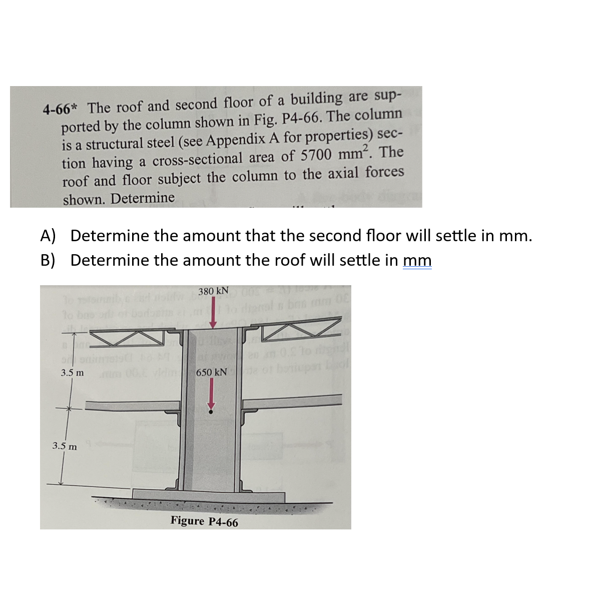 Solved 4-66* The roof and second floor of a building are | Chegg.com