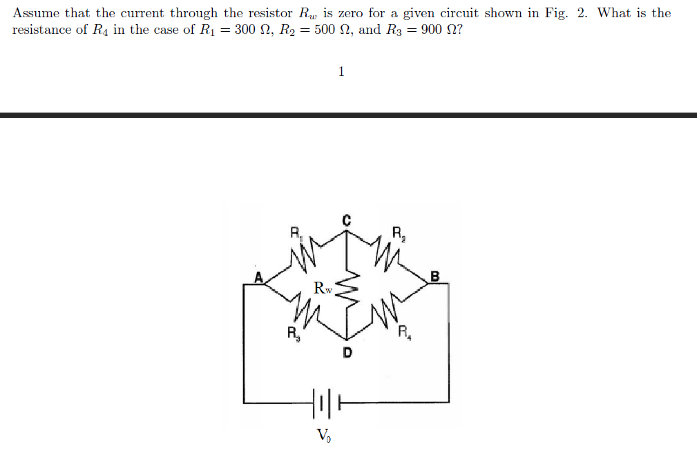 Solved Assume that the current through the resistor Rw is | Chegg.com Solved Assume that the current through the resistor Rw is | Chegg.com