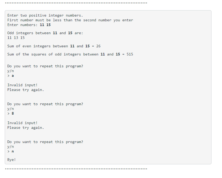 Solved Write a program that uses while loops to perform the | Chegg.com