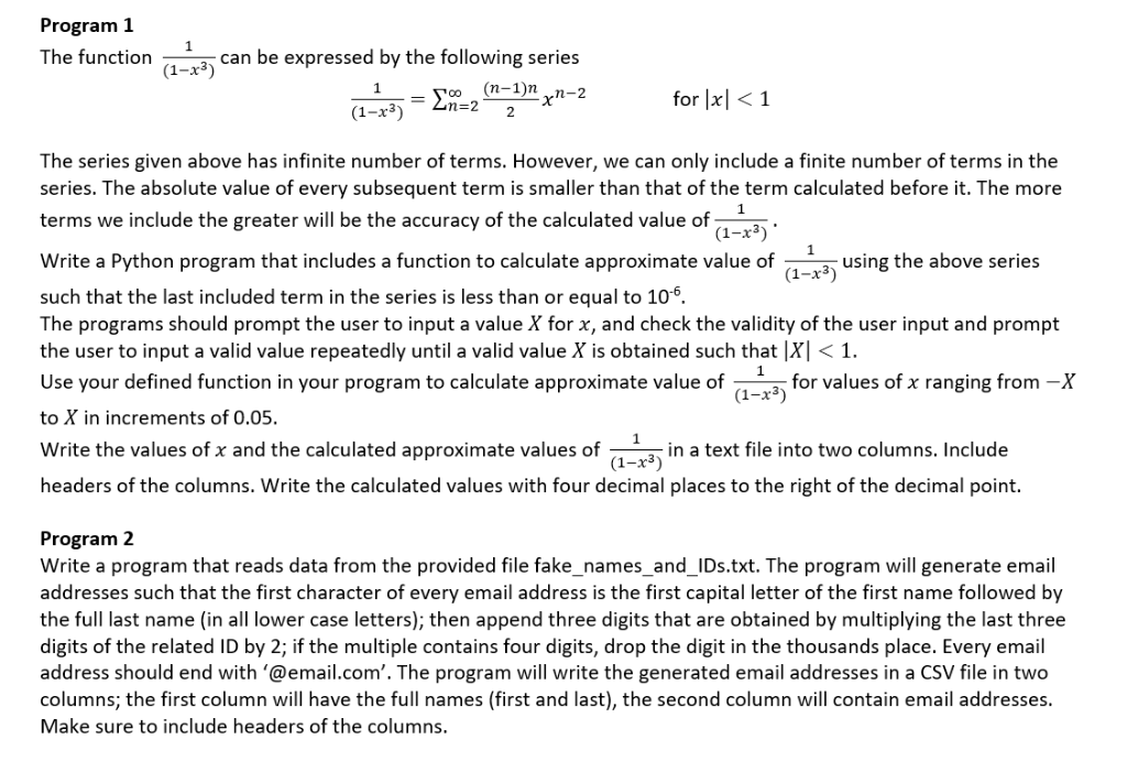 Solved IN PYTHON file program 2: Heather Robertson | Chegg.com