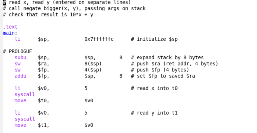 Solved - int negate_bigger (int x, int y ): Parameters x and | Chegg.com