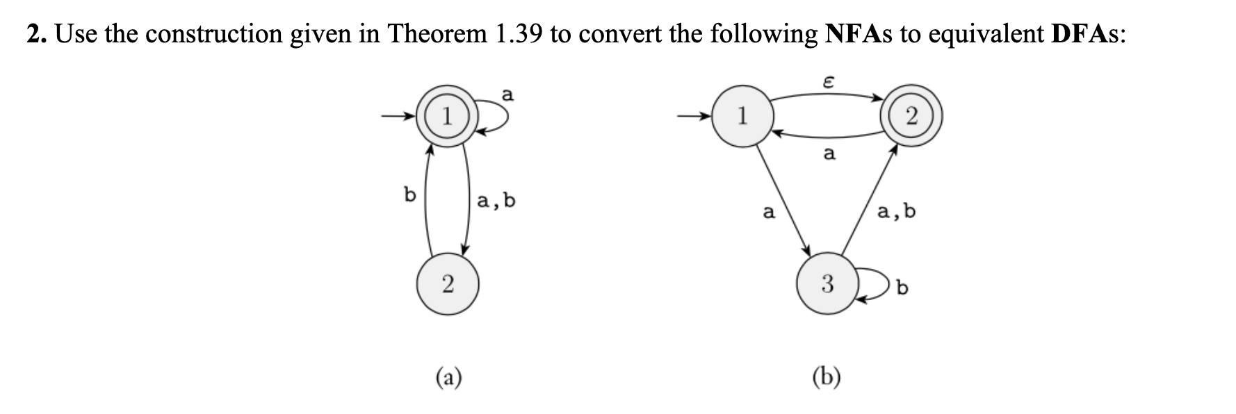 Solved Theorem 1 39 Every Nondeterministic Finite Automaton