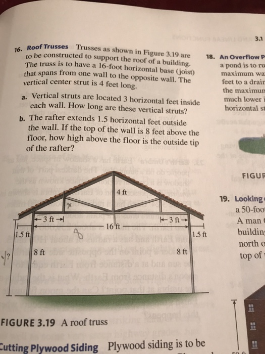 Solved 3.1 Roof Trusses Trusses as shown in Figure 3.19 are | Chegg.com