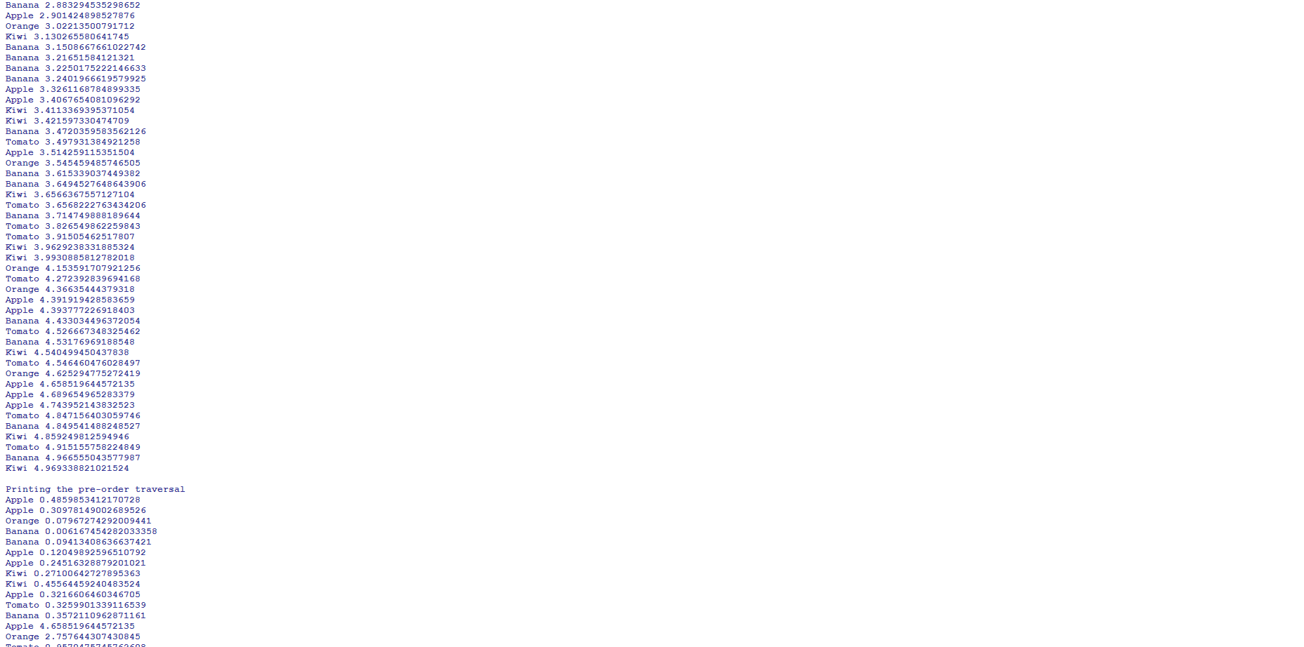 Solved Write a program which creates a binary search tree of | Chegg.com