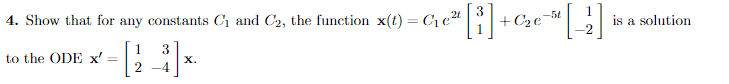 Solved 4. Show that for any constants C1 and C2, the | Chegg.com