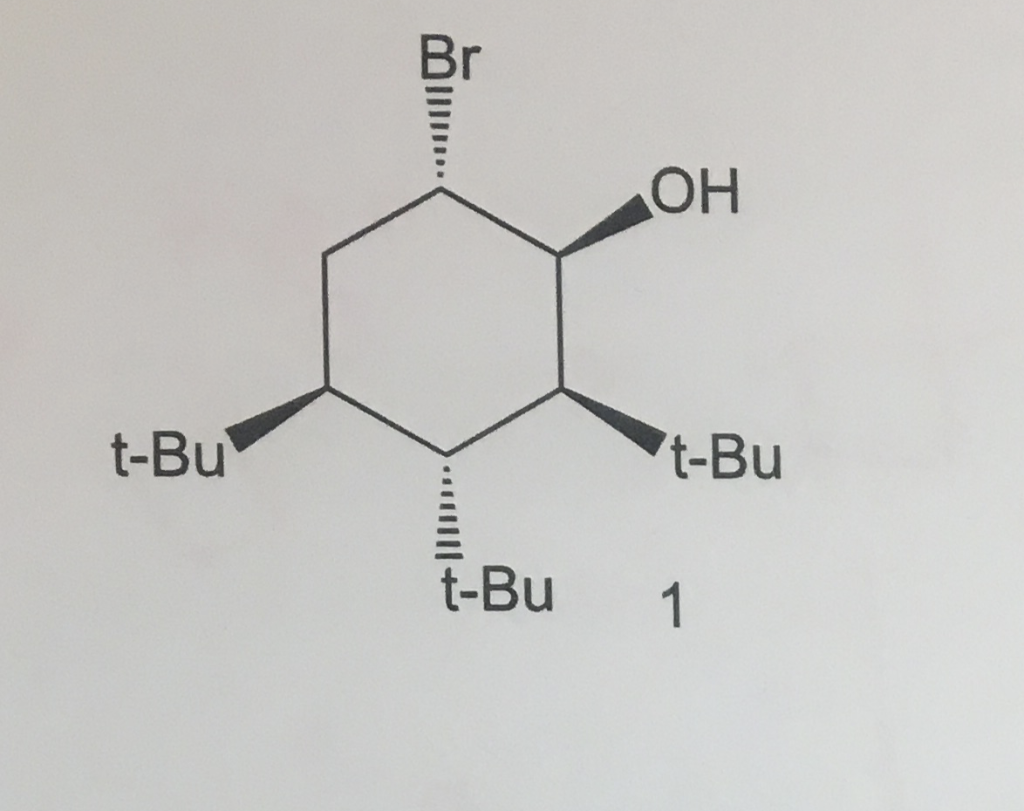 Solved Because of the presence of three very bulky | Chegg.com