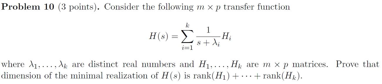 Problem 10 (3 points). Consider the following m xp | Chegg.com