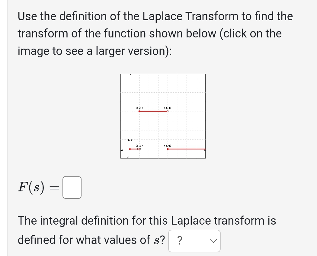 Solved Use the definition of the Laplace Transform to find | Chegg.com