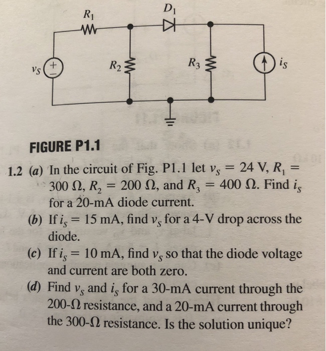 Solved FIGURE P1.1 1.2 (a) In the circuit of Fig. P1.1 let | Chegg.com
