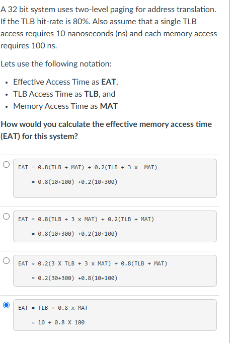 Solved A 32 ﻿bit system uses two-level paging for address | Chegg.com