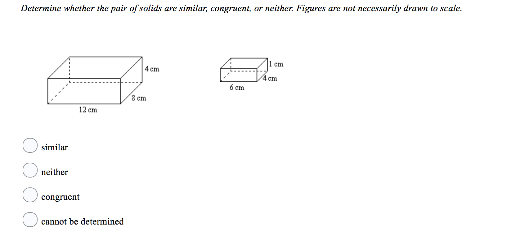 Solved Determine Whether The Pair Of Solids Are Similar